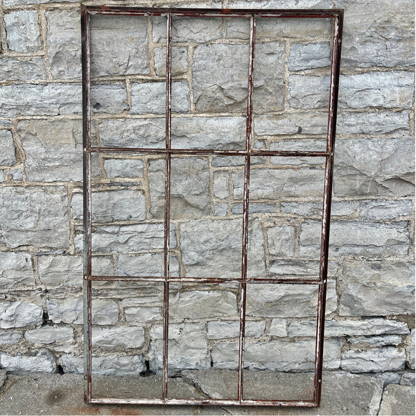 9 Lite Factory Window Frame - Salvage-Garden